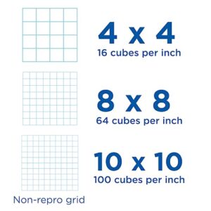 ALVIN Quadrille Paper Pad 50 Sheets of 17" x22" Model 1422-15 Drafting and Graph Paper, Suitable for Pencil and Ink, Printer Compatible, 10" x 10" Grid - 50 Sheet Pad, 17 x 22 Inch