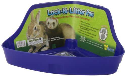 Ware Manufacturing Plastic Lock-N-Litter Pan for Small Pets, Colors May Vary