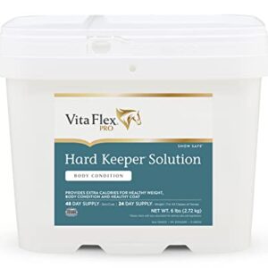 Vita Flex Pro Hard Keeper Solution, Horse Weight Supplement, Extra Calories for Weight and Slow Burning Energy, 6 Pounds