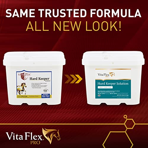 Vita Flex Pro Hard Keeper Solution, Horse Weight Supplement, Extra Calories for Weight and Slow Burning Energy, 6 Pounds