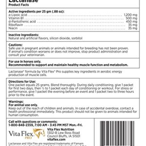 Vita Flex Pro Horse Lactanase Performance Supplement Single Serve Packet