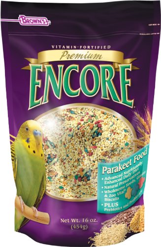 F.M. Brown'S Encore Premium Parakeet Bird Food, 1-Pound