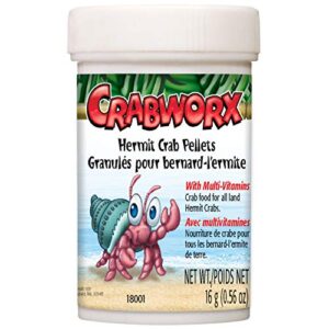 crabworx hermit crab pellets 0.56-ounce