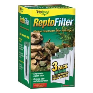 tetra reptofilter cartridges - medium 3 pack, green (25845)