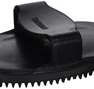 Horse & Livestock Prime 54056 054056 Soft Rubber Curry Brush for Horses, Black, Small