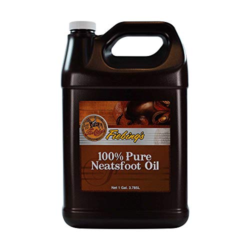 Fiebings - 100% Pure Neatsfoot Oil , Natural Preservative , Various Sizes, 1 Gallon