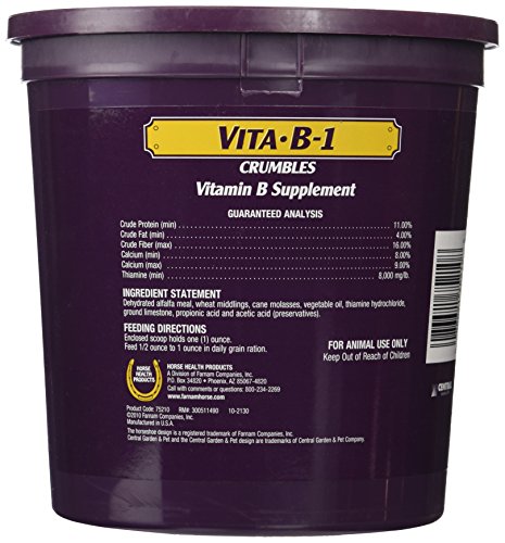 Horse Health Vita B-1 Crumbles Vitamin B Supplement, 2.5 lbs