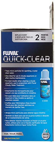 Fluval Quick-Clear Water Polishing Pads, Mechanical Filter Media for Aquariums, 3-Pack, A242