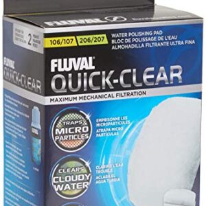 Fluval Quick-Clear Water Polishing Pads, Mechanical Filter Media for Aquariums, 3-Pack, A242