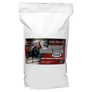 pennwoods body builder 4000, horse weight gain supplement, high fat and energy horse weight builder with body conditioning horse vitamins, improves hoof quality - 11 lb bag