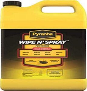 pyranha 001gwipeg 068022 wipe n'spray fly protection spray for horses, 1 gallon,yellow