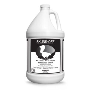 skunk off pet shampoo – ready to use skunk odor remover for dogs, cats, carpet, car, clothes & more – skunk shampoo non-enzymatic formula (1 gallon)