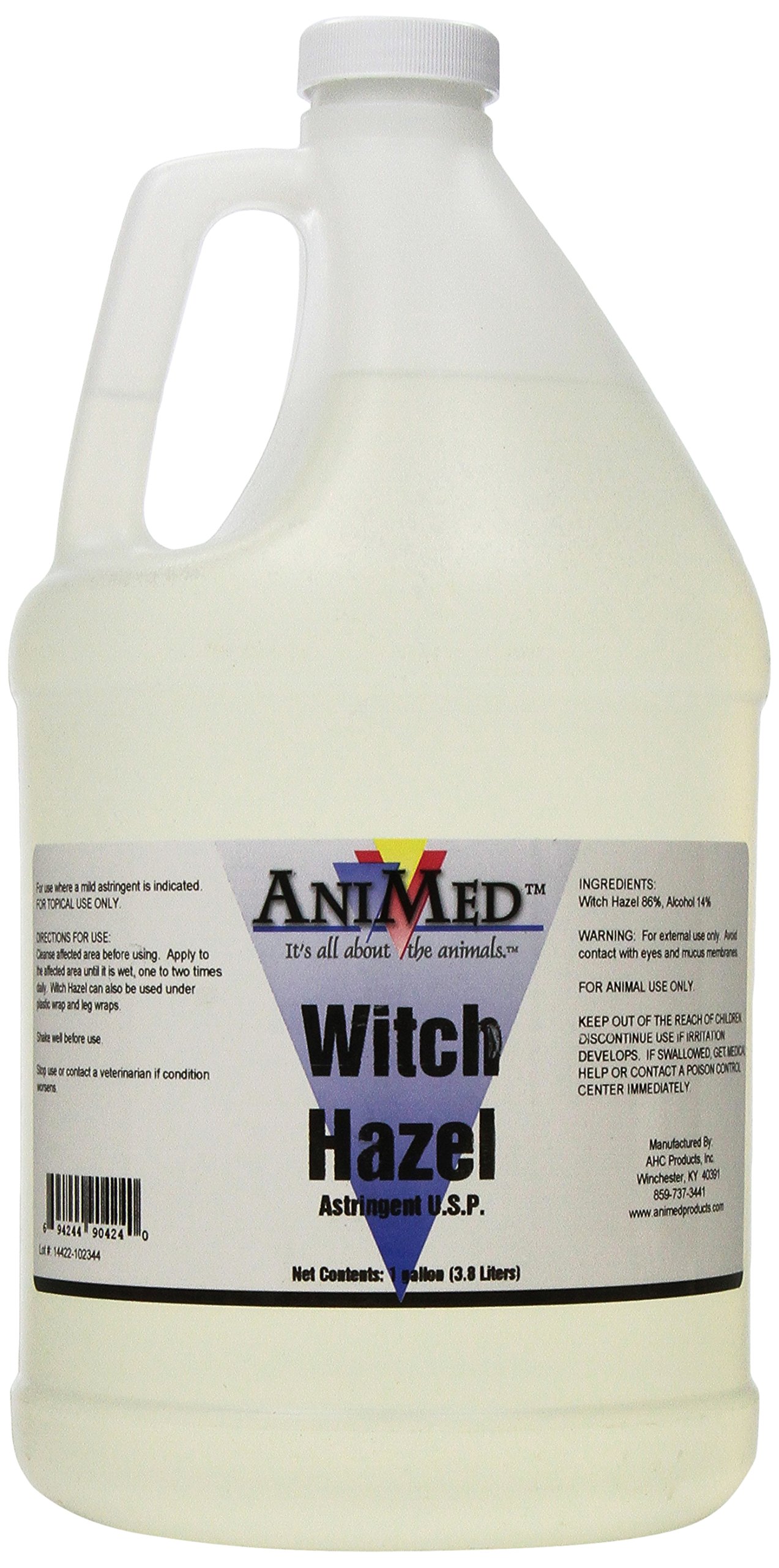 AniMed Witch Hazel 86-Percent Multi-Species Pet Supplement, 1 Gallon