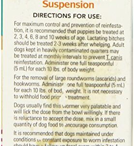 Durvet 2x LIquid Wormer, 2 oz, For Puppies and Adult Dogs