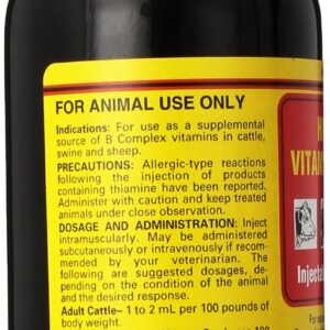 Durvet 101295 High Level Vitamin B Complex Yellow.250Ml