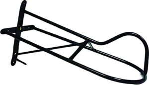 partrade 248028 wall saddle rack for western saddles, 24", black