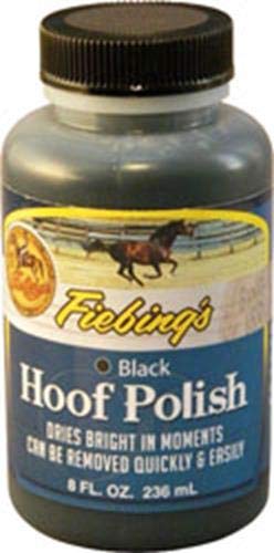 Fiebing's HFPL01P008Z Hoof Polish, Black - 8 oz