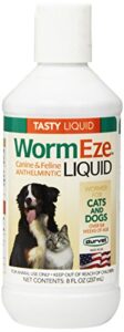 durvet wormeze liquid canine & feline antihelmintic, 8 oz