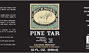 Bickmore Pine Tar 32oz - Hoof Care Formula for Horses