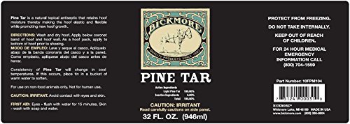 Bickmore Pine Tar 32oz - Hoof Care Formula for Horses