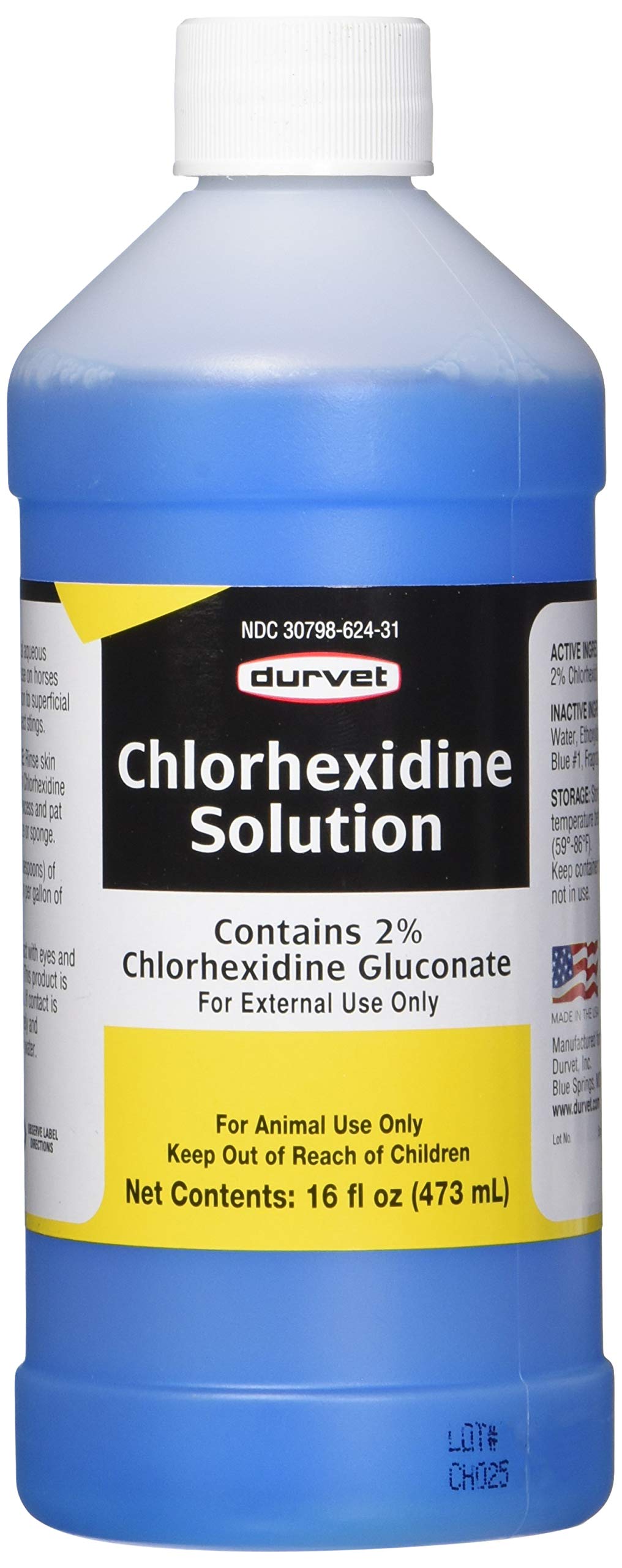 Durvet B000HHSD8M n Chlorhexidine 2% Solution, 16 fl. oz