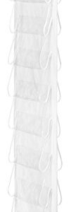 Whitmor White Hanging Shoe File, Clear