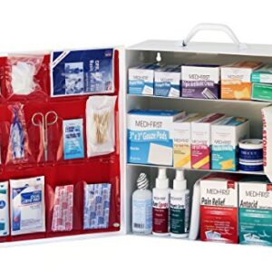 Medique 745M1, 3-Shelf Industrial First Aid Cabinet, Filled