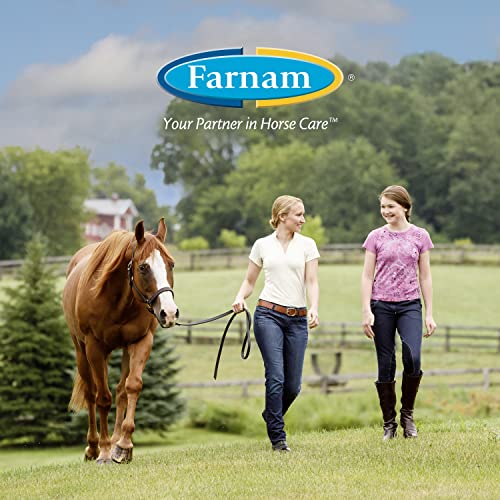 Farnam Sand Clear for Horses Natural Psyllium Crumbles, Veterinarian recommended to support the removal of sand & dirt from the ventral colon, 20 lbs., 64 scoops