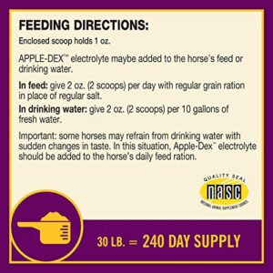 Horse Health Apple-Dex Apple-Flavored Electrolytes, 30-Pound