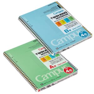 30-T602A mice Kokuyo Twin Ring Notebook 4 books pack No. 6 semi-B5 A ruled line (japan import)