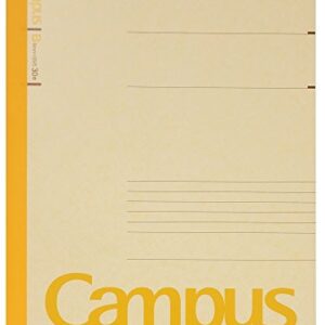 Kokuyo Campus Notebook, B 6mm(0.24in) Ruled, Semi-B5, 30 Sheets, 35 Lines, Pack of 5, 5 Colors, Japan Improt (NO-3CBNX5)