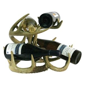 rivers edge products wine rack - deer antler