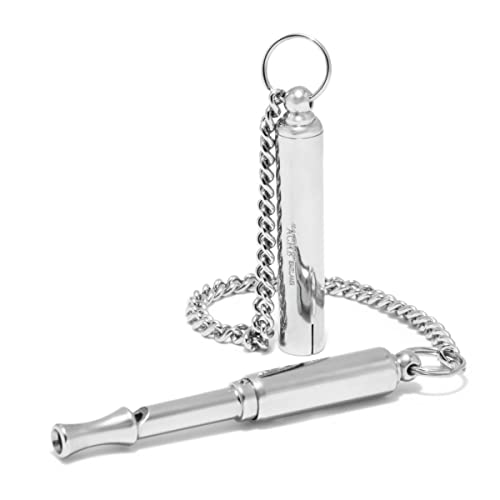 Acme Silent Dog Whistle Silver, adjustable