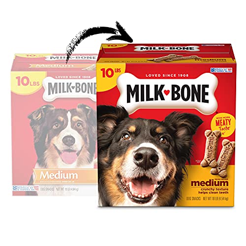 Milk-Bone Original Dog Biscuits, Medium Crunchy Dog Treats, 10 Pound