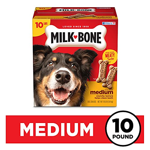 Milk-Bone Original Dog Biscuits, Medium Crunchy Dog Treats, 10 Pound