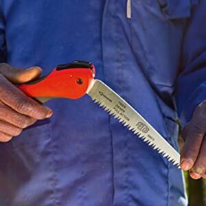 Felco Folding Saw (F 600) - Classic Tree Pruning Saw with Pull-Stroke Action, Red