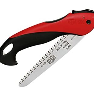 Felco Folding Saw (F 600) - Classic Tree Pruning Saw with Pull-Stroke Action, Red