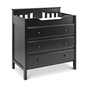 davinci jayden 3-drawer changer dresser in ebony, greenguard gold certified