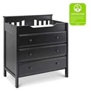 DaVinci Jayden 3-Drawer Changer Dresser in Ebony, Greenguard Gold Certified