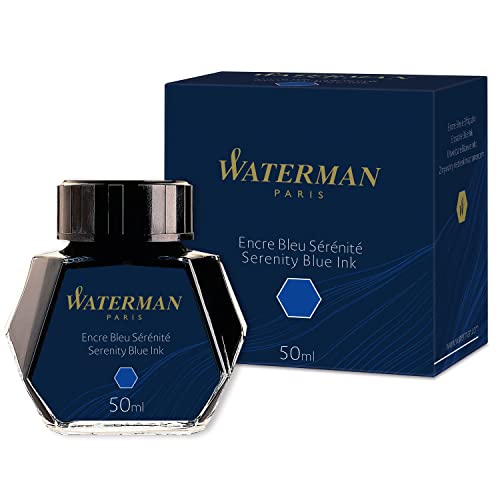 Waterman Fountain Pen Serenity Blue Ink Bottle 50ml