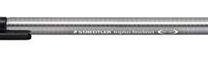 Staedtler Triplus Fineliner Pens, 0.3mm, Black, Pack of 10 (334-9)