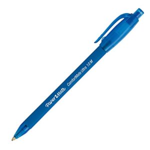 PaperMate Medium Point (1.0 mm) ComfortMate Ultra Retractable Ballpoint Pen, Blue, Box of 12