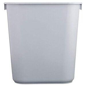 Rubbermaid 2955Gy Rectangular Wastebasket,13-5/8 Qt,8-1/4-Inch X11-3/8-Inch X12-1/5-Inch,Gy