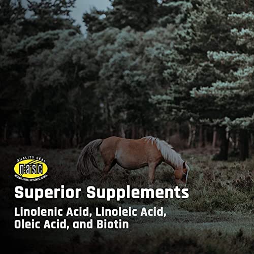 Majesty's Omega Wafers - Superior Horse / Equine Skin, Coat, and Immune Support Supplement - Omega 3, 6, 9, and Biotin - 60 Count (2 Month Supply)