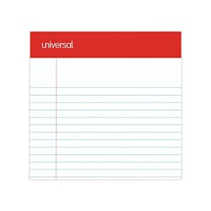 Universal 46300 Perforated Edge Writing Pad, Narrow Rule, 5 x 8, White, 50 Sheet (Pack of 12)