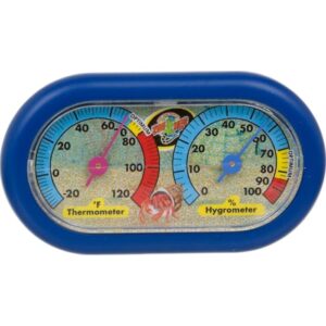 zoo med hermit crab dual thermometer & humidity gauge