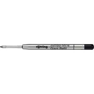 rotring ball pen refill medium tip - black (pack of 1)