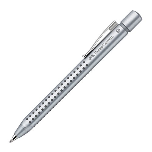 Faber-Castell Grip 2011 Medium Tip Ballpoint Pen - Silver