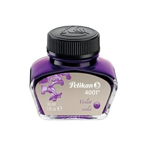 pelikan 4001 bottled ink for fountain pens, violet, 30ml, 1 each (311886)