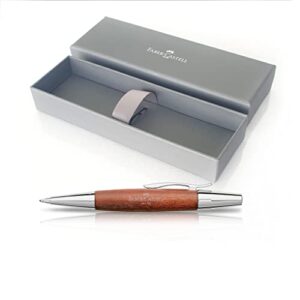 Faber-castell E-Motion BRWN Wood/Chrome Bpnt